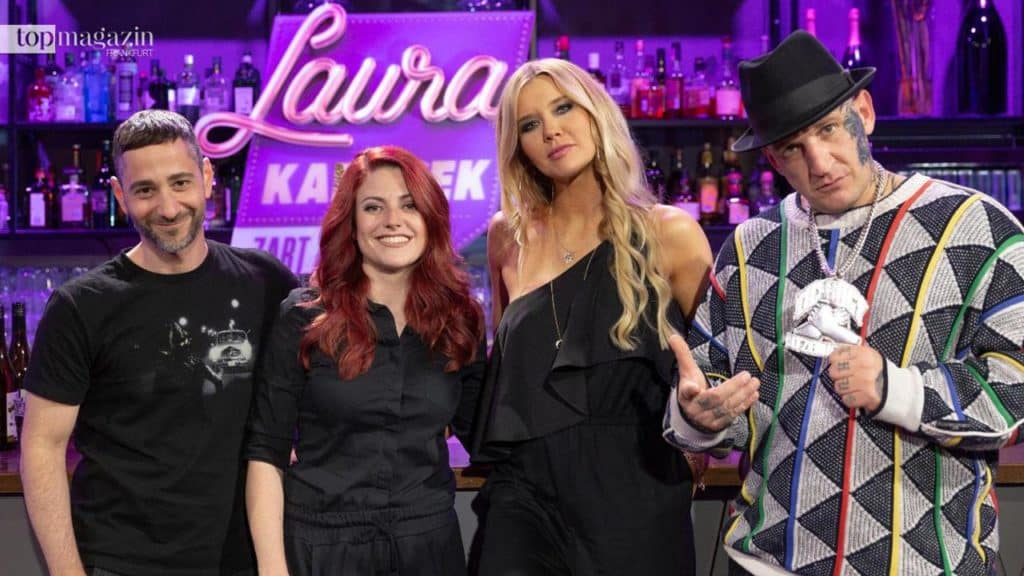 Laura Karasek dreht Talkshow mit im Le Panther - Top Magazin Frankfurt